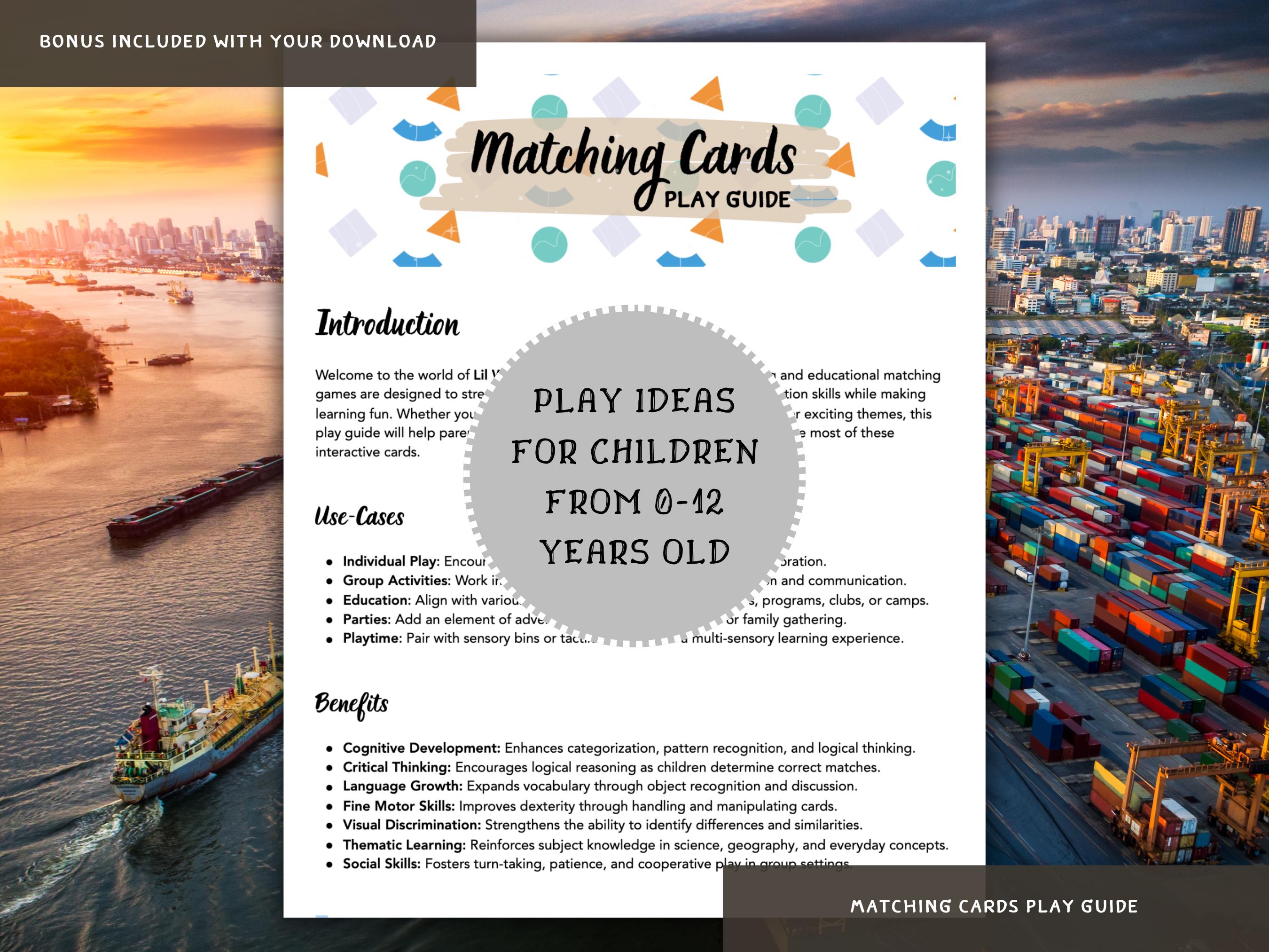 Transportation Matching Game for Toddlers | Printable Vehicle Sorting ...