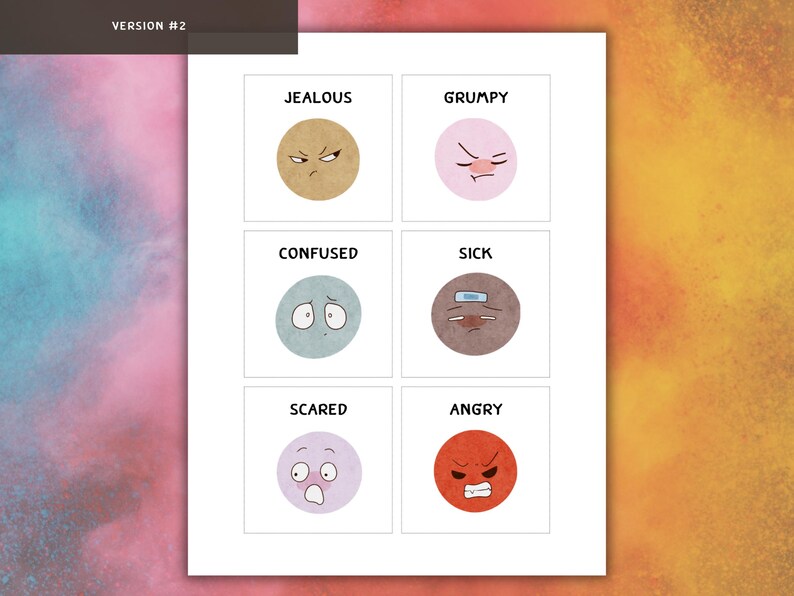 Feelings Flash Cards Printable: Social Emotional Learning for Toddlers ...