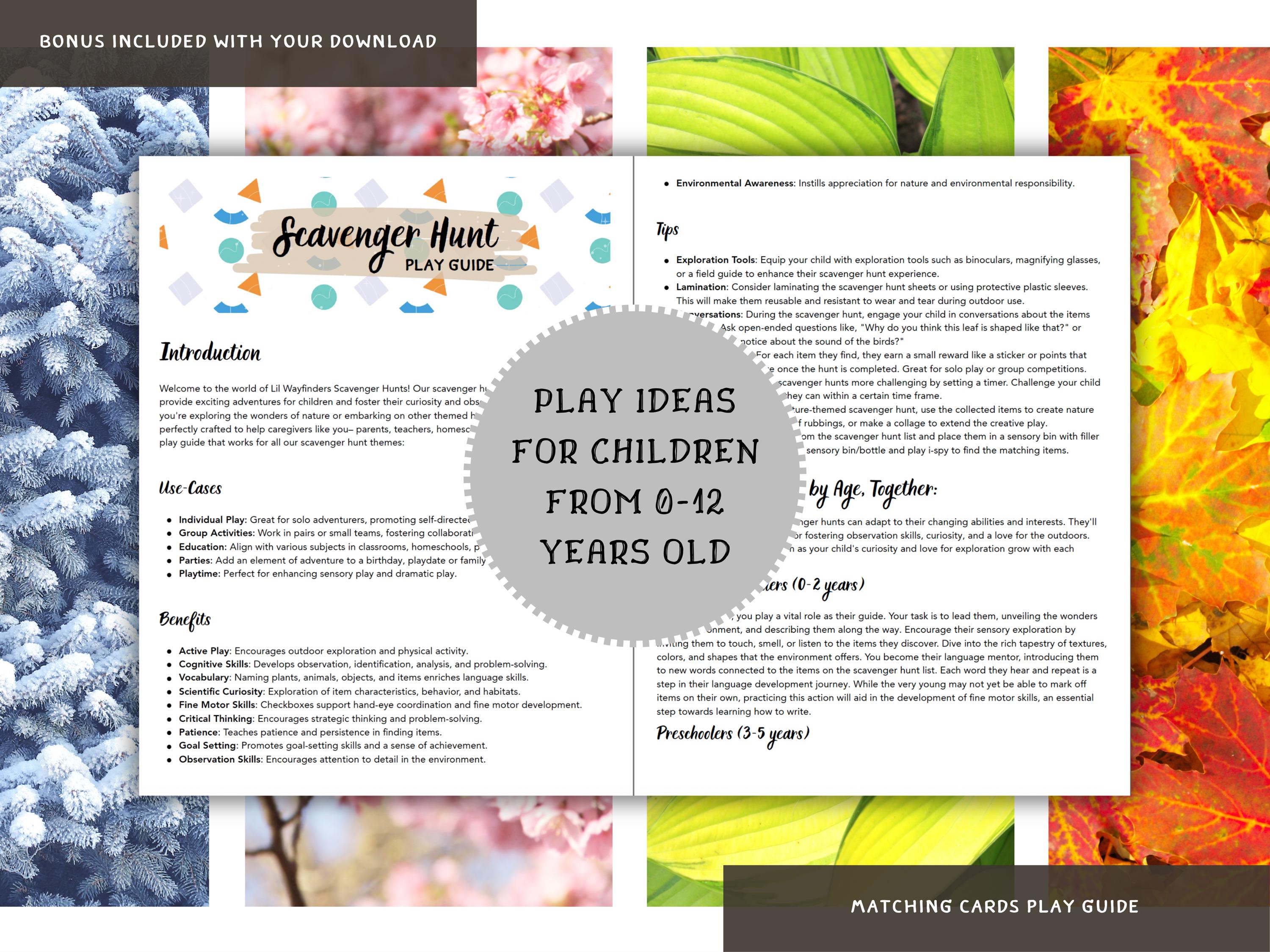 Four Seasons Matching Game Printable: Toddler Learning Cards (digital ...