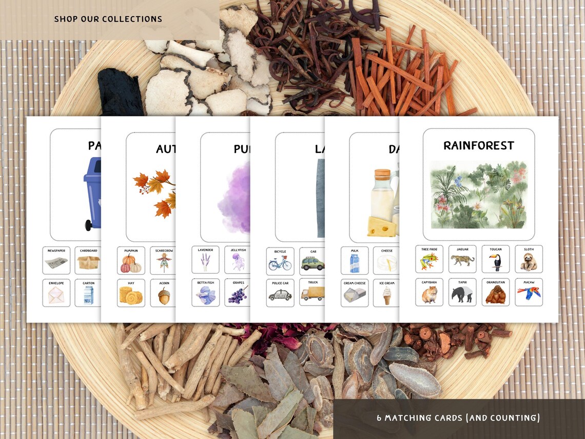 Sensory Taste Matching Game Printable: Food Flavor Sorting Cards ...