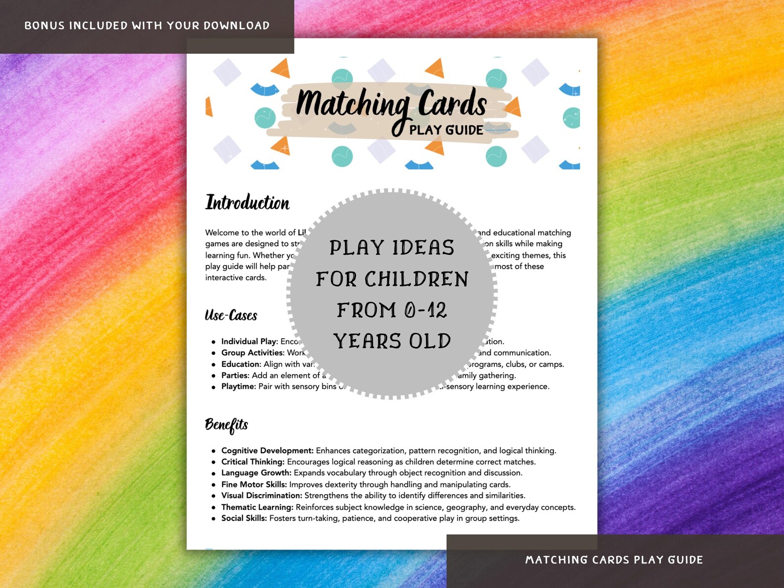 Color Matching Cards | Printable for Toddlers & Preschoolers | Early ...