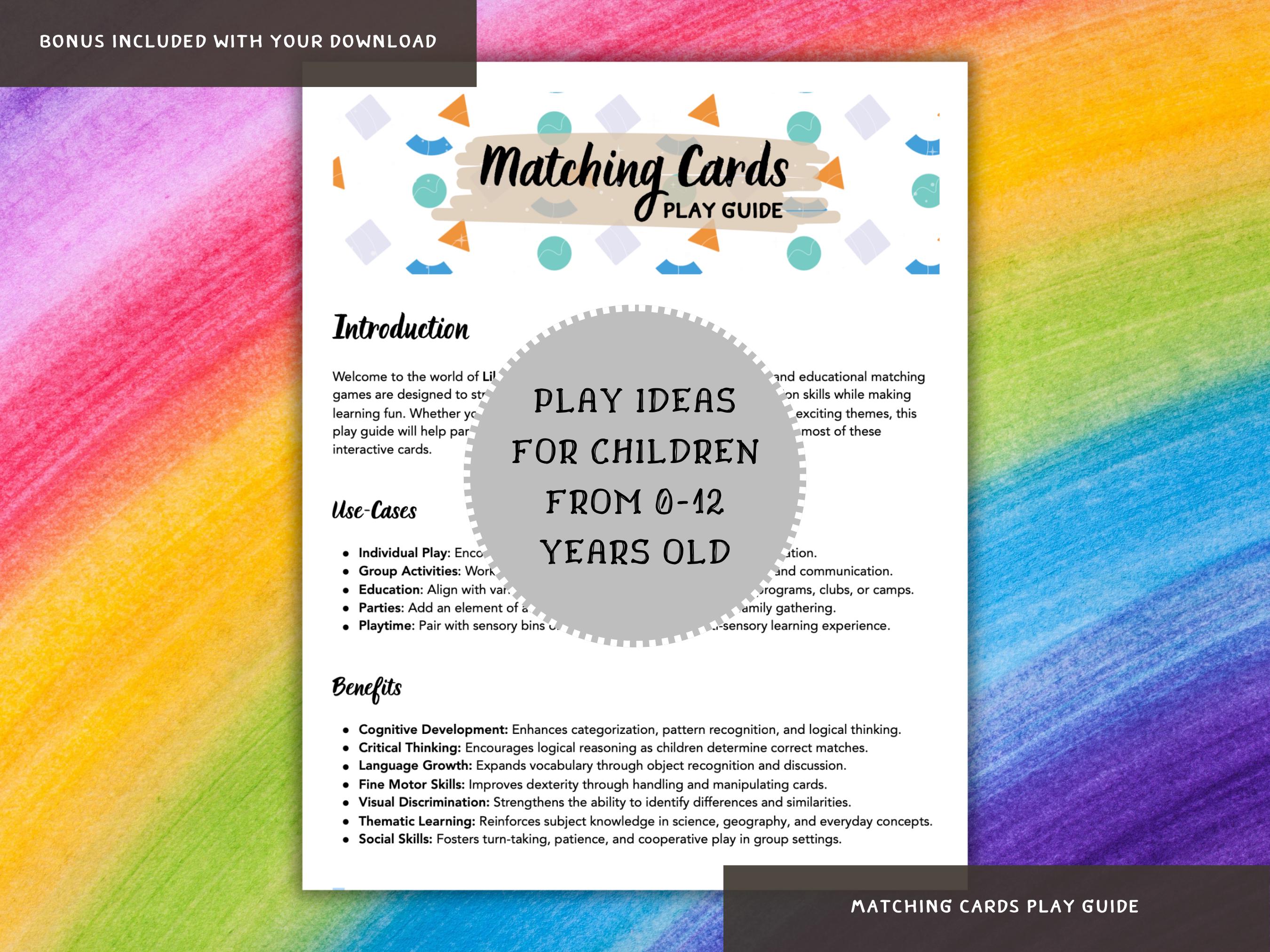 Color Matching Cards | Printable for Toddlers & Preschoolers | Early ...