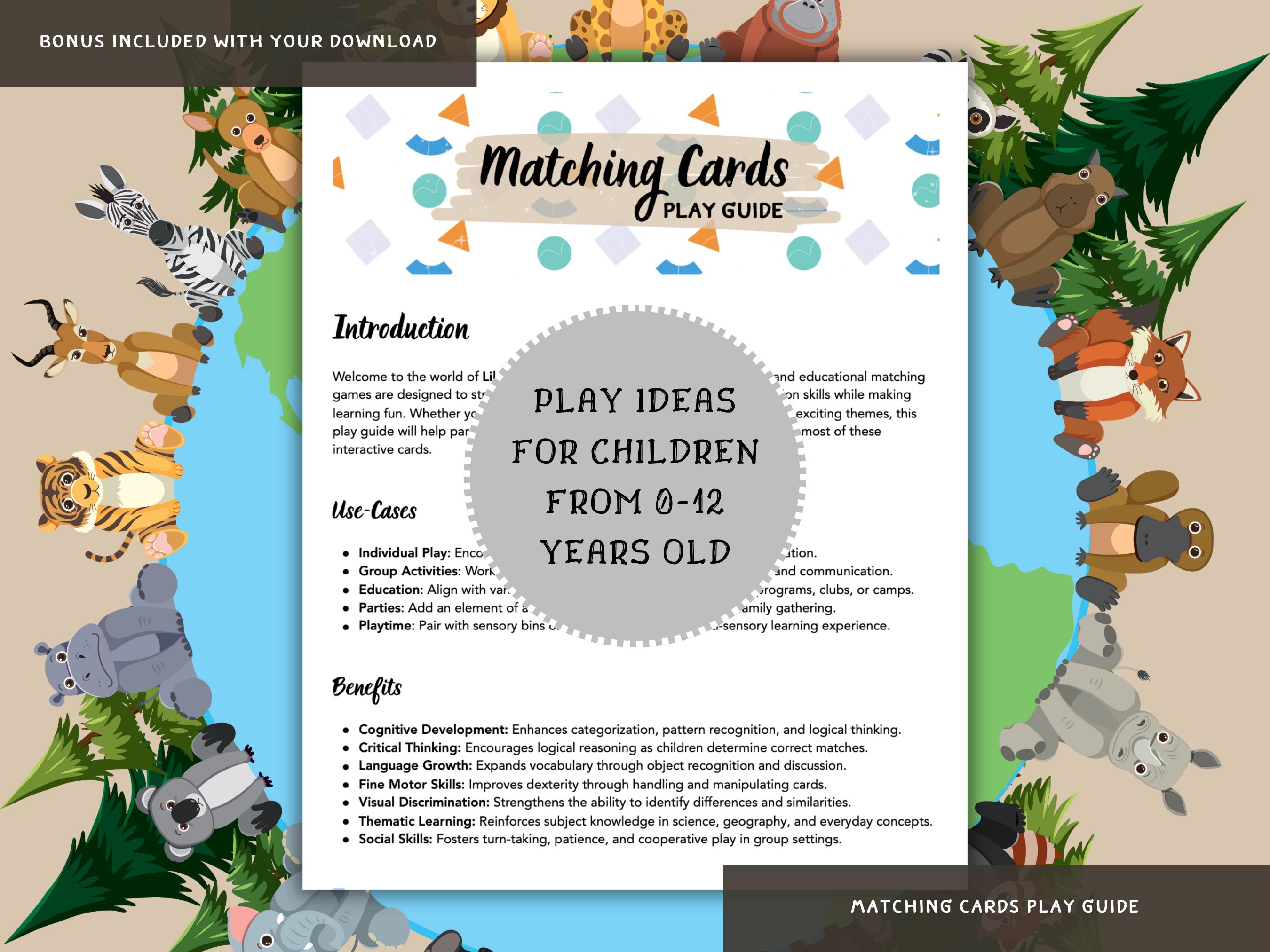 Montessori Animal Habitat Matching Game Printable: Preschool Science ...