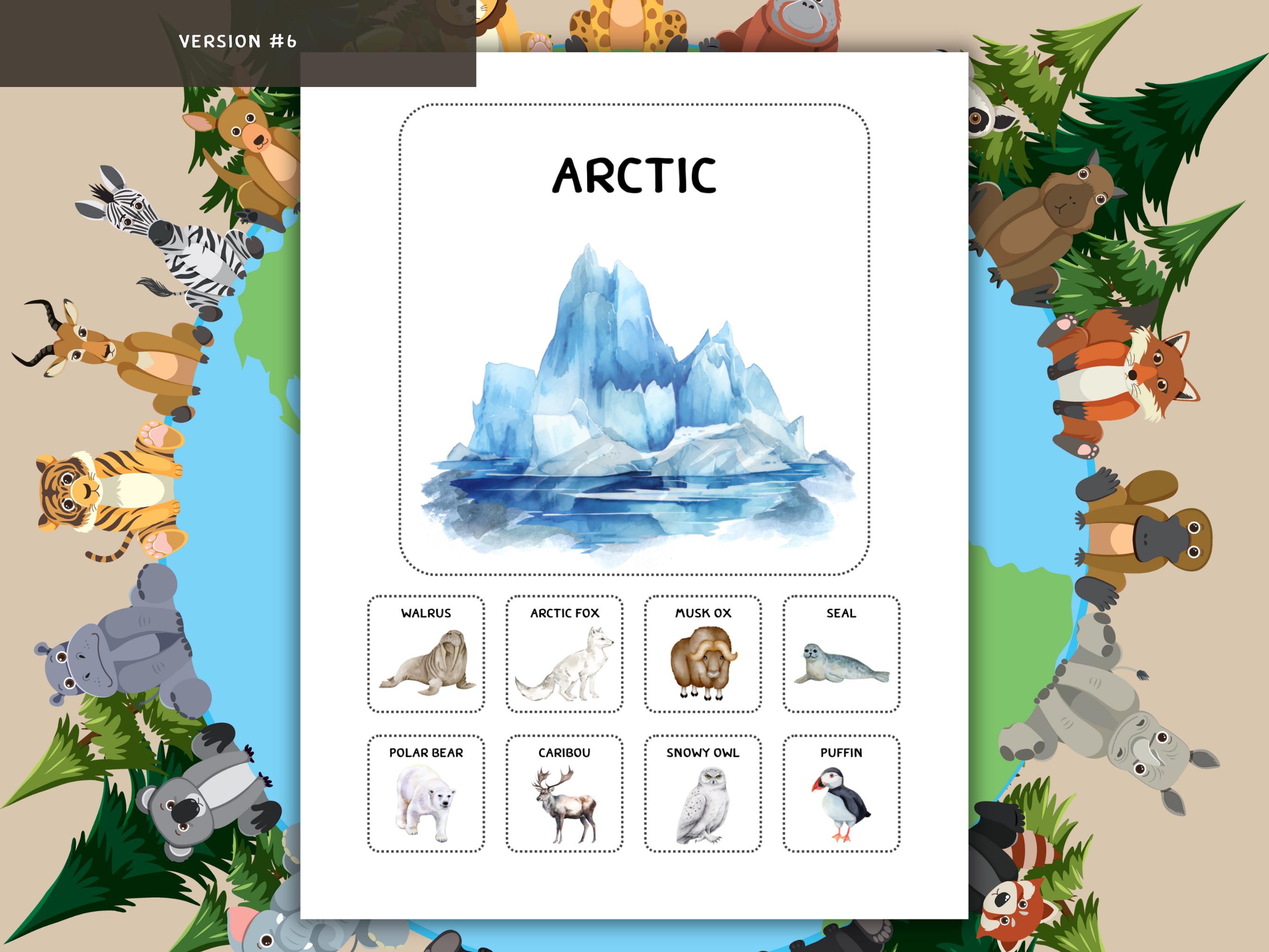 Montessori Animal Habitat Matching Game Printable: Preschool Science ...
