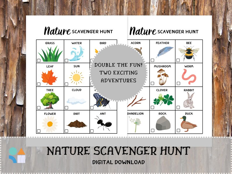 Nature Scavenger Hunt Printable Game for Kids | Educational Outdoor ...