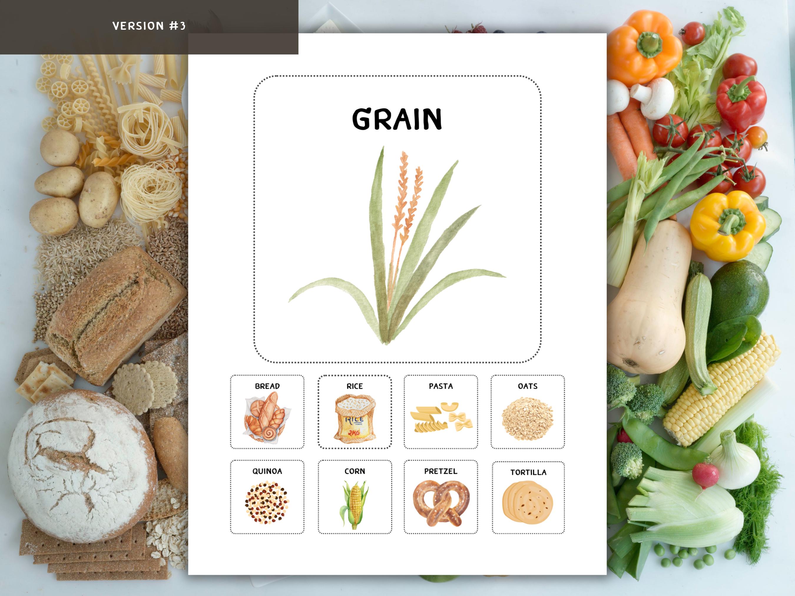 Food Group Matching Cards | Printable Sorting Activity for Toddlers ...
