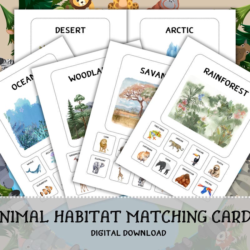 Animal Habitat Worksheet Grade 4 Liveworksheets - Etsy New Zealand