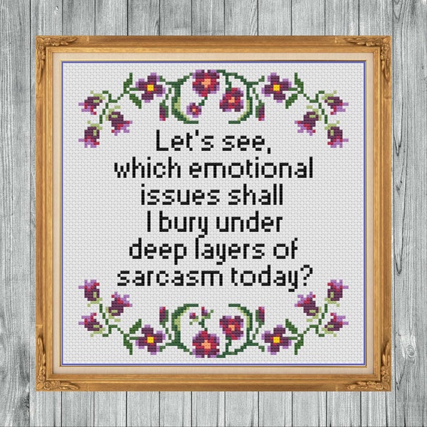 Profane Cross Stitch - Etsy