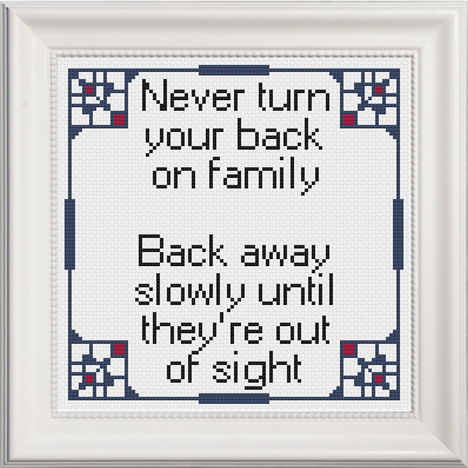 Never Turn Your Back on Family. Back Away Slowly Until - Etsy