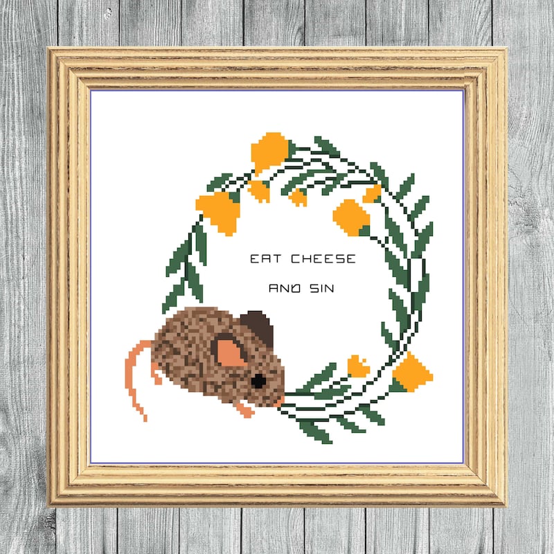 Profane Cross Stitch - Etsy