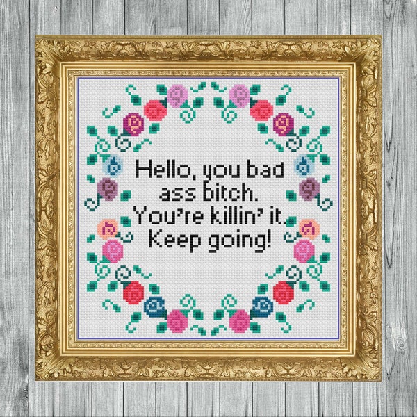 Profane Cross Stitch - Etsy