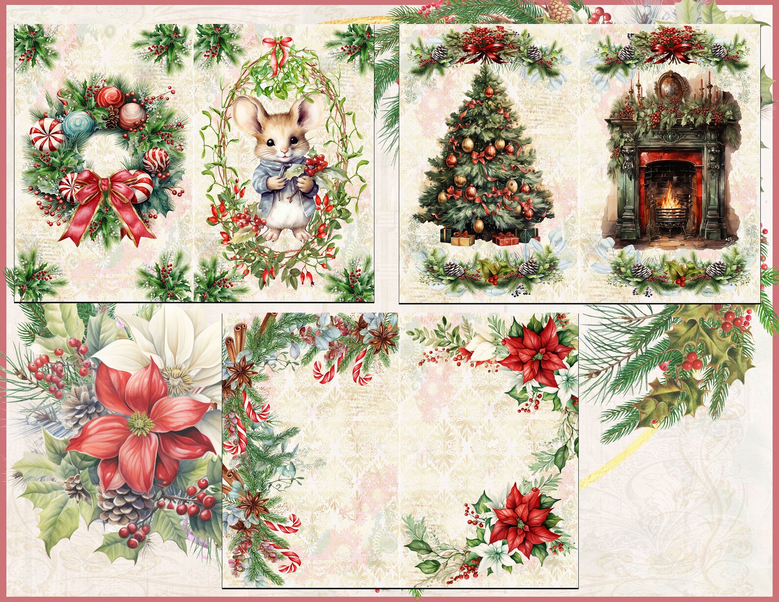Tis the Season, Digital Journal Kit, Christmas, - Etsy