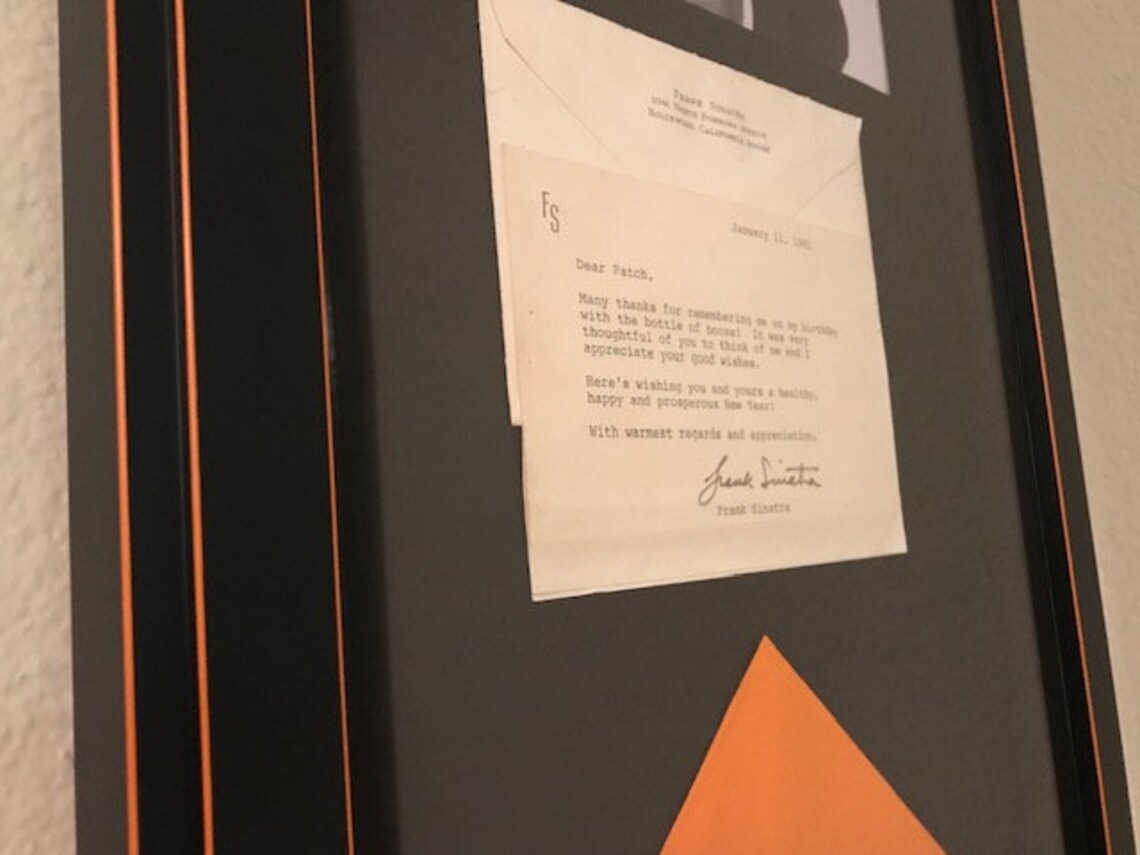 AUTHENTIC FRANK SINATRA Signed Letter With Rare Button and - Etsy