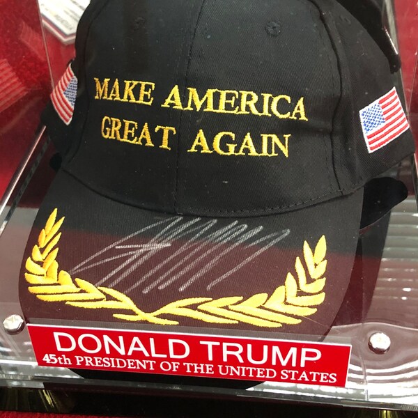 Trump Signed Hat - Etsy