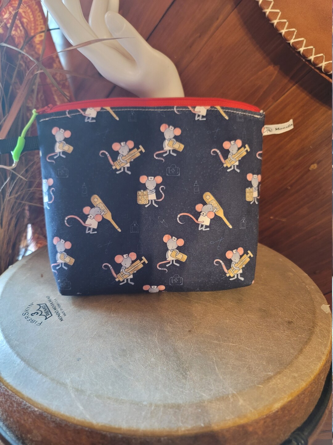 Nursing Mouse Print Zipper Pouch: Nurse Gift Wristlet (8x9x2) - Etsy