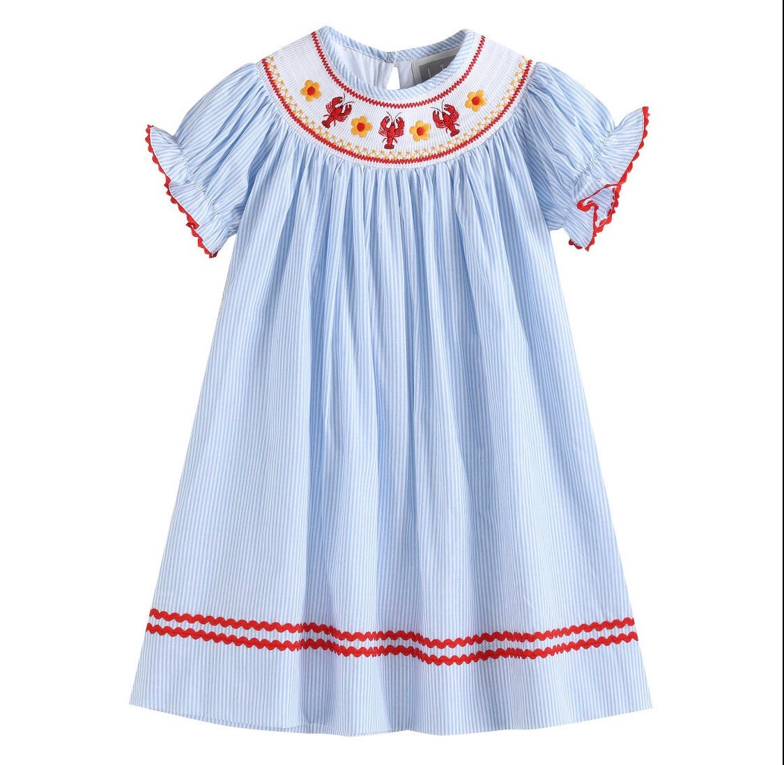 Crawfish Baby Smock - Etsy