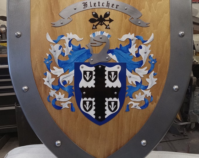 Shield With Family Crest - Etsy