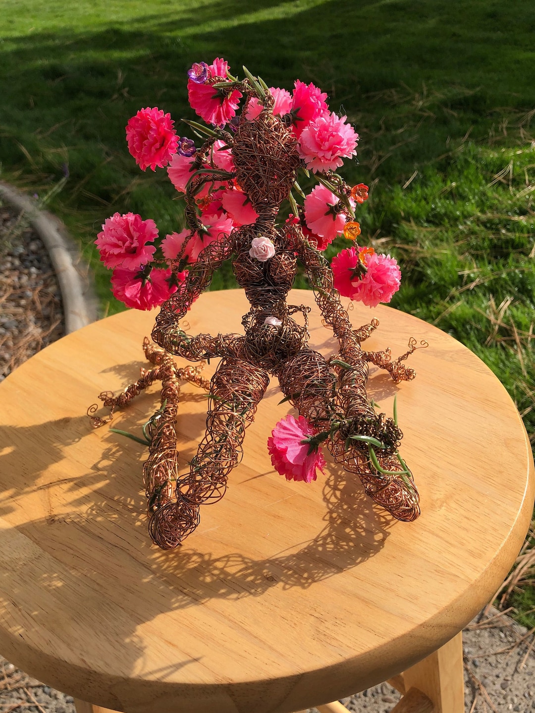 Dryad in Mourning, Copper Wire Sculpture, Fantasy Art, Tree Woman ...