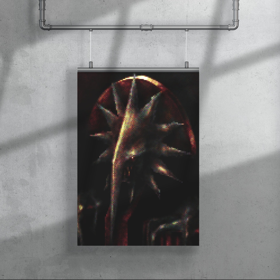 Deimos the Dodecacon - Dark Fantasy Pixel Digital Art Style Print by ...
