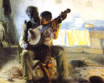 Henry Ossawa Tanner, the Banjo Lesson 1893, Vintage Canvas Art Print J ...