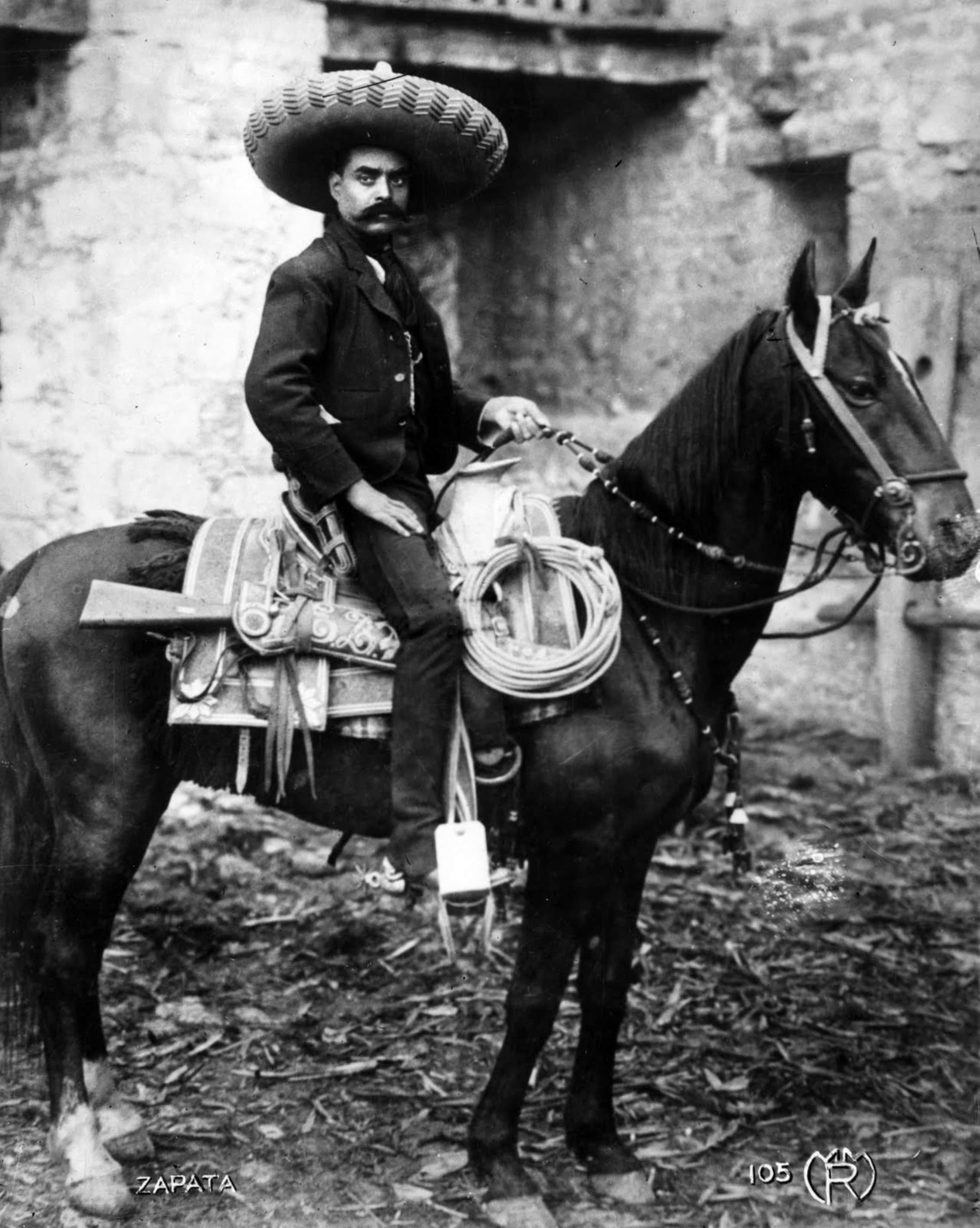 Emiliano Zapata on Horseback Print Poster - Etsy