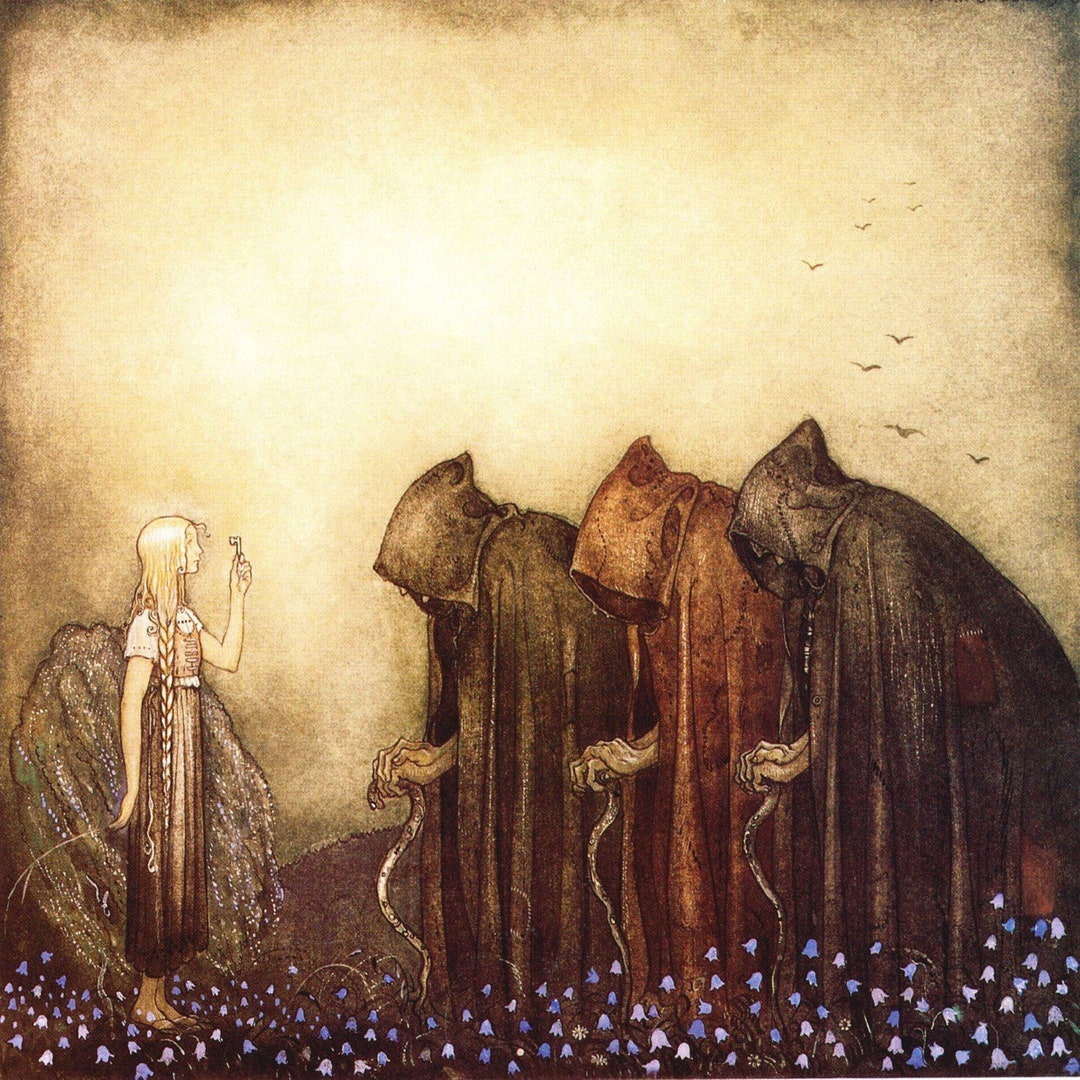 John Bauer - the Golden Key Print Poster - Etsy