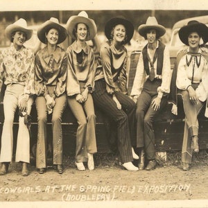 Cowgirls Vintage 1930's Photograph Print Poster - Etsy