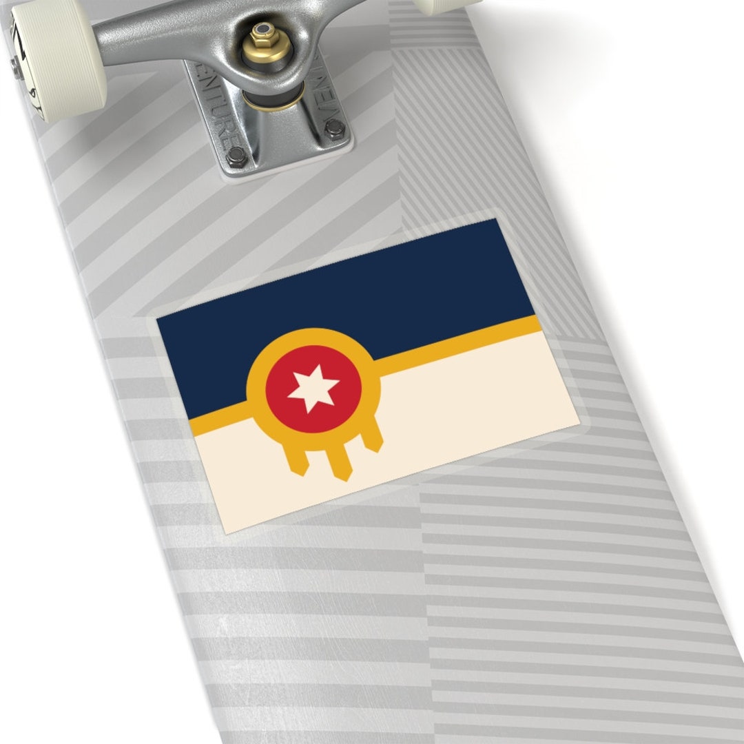 Tulsa City Flag Sticker - Etsy