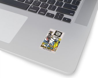 Death Tarot Card Transparent Sticker - Etsy