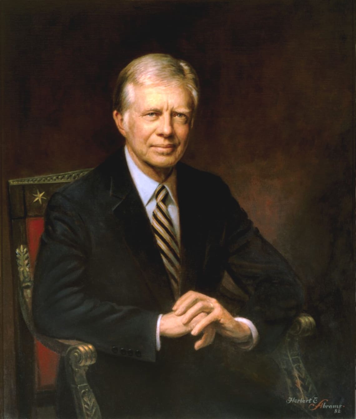 Jimmy Carter Official Portrait Print Poster - Etsy