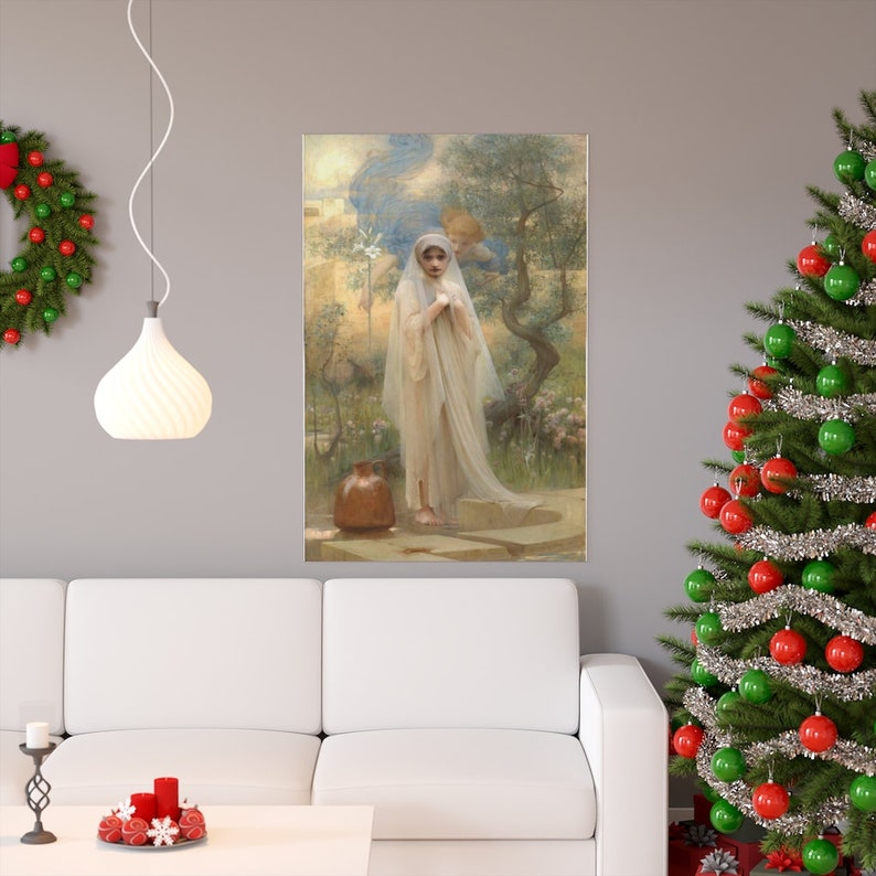 The Annunciation by Arthur Hacker Print Poster - Etsy