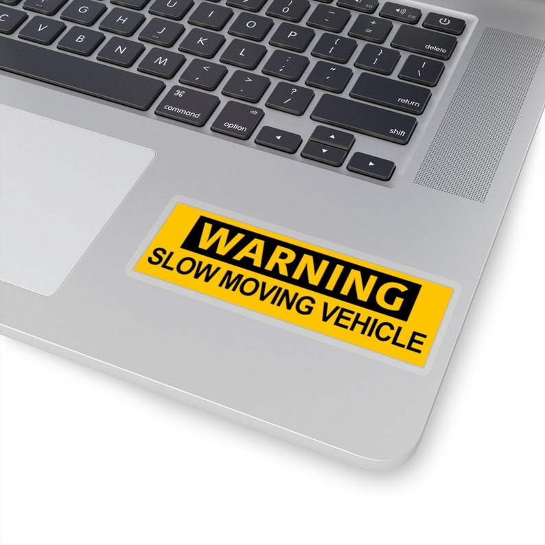 Warning Slow Moving Vehicle Sticker - Etsy