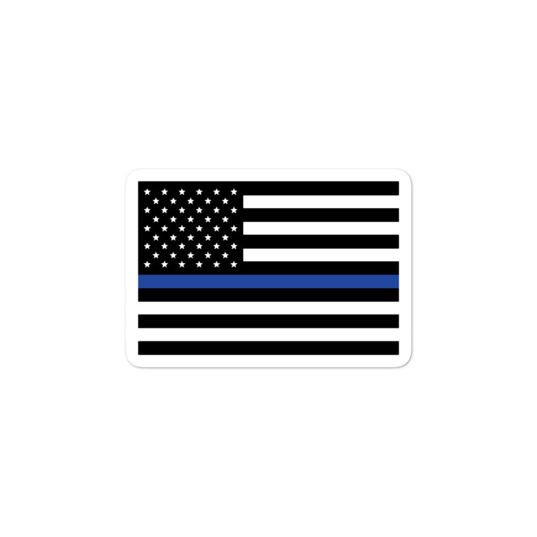 Thin Blue Line Flag Sticker - Etsy