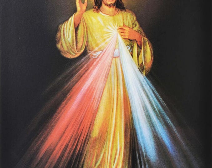 Divine Mercy Jesus Christ Painting Print Poster - Etsy