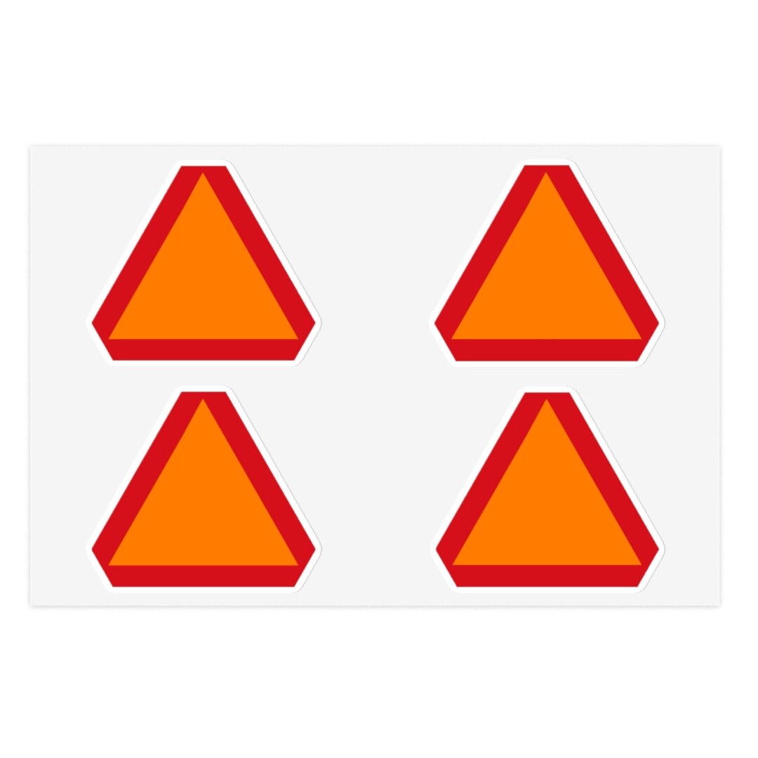 Slow Moving Vehicle Sign Sticker Sheet - Etsy