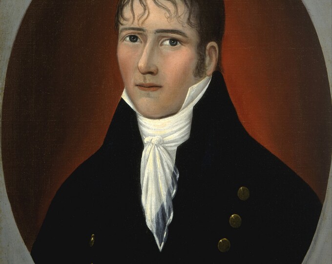 Joshua Johnson Portrait of Sea Captain John Murphy Print Poster - Etsy