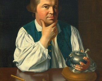 Grant Wood Midnight Ride of Paul Revere 1931 Canvas Print Wall Art ...