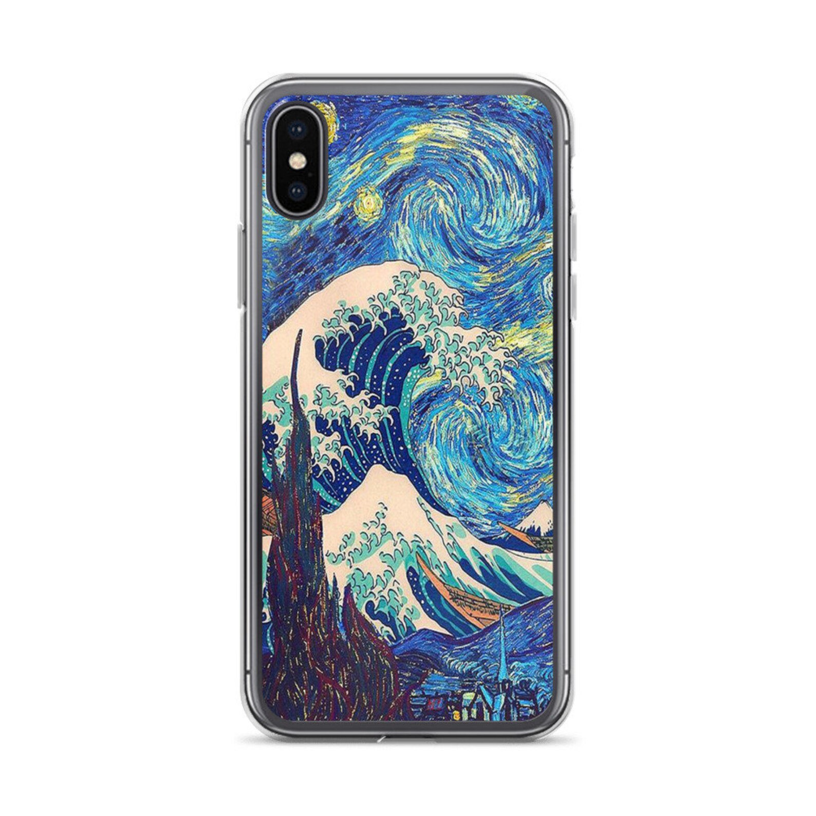 The Great Wave Starry Night I Phone Case - Etsy