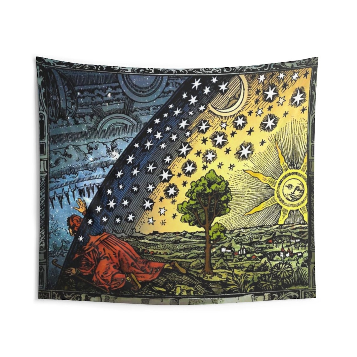 Flammarion Engraving Wall Tapestry - Etsy