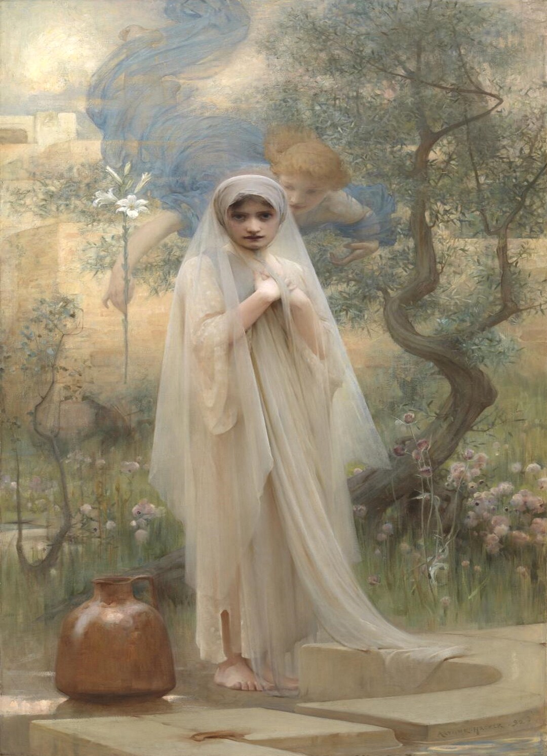 The Annunciation by Arthur Hacker Print Poster - Etsy