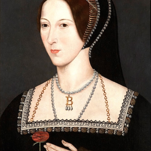 Anne Boleyn Portrait Tudor Style Art Print Beautiful - Etsy