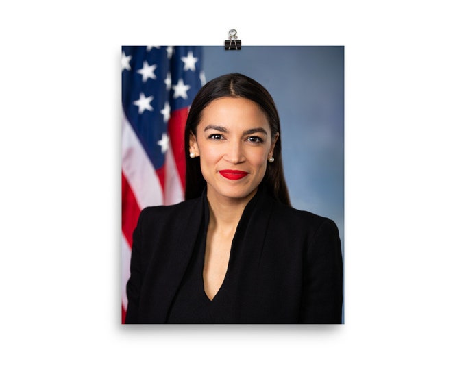 Rep Alexandria Ocasio Cortez AOC Official Portrait Print Poster - Etsy