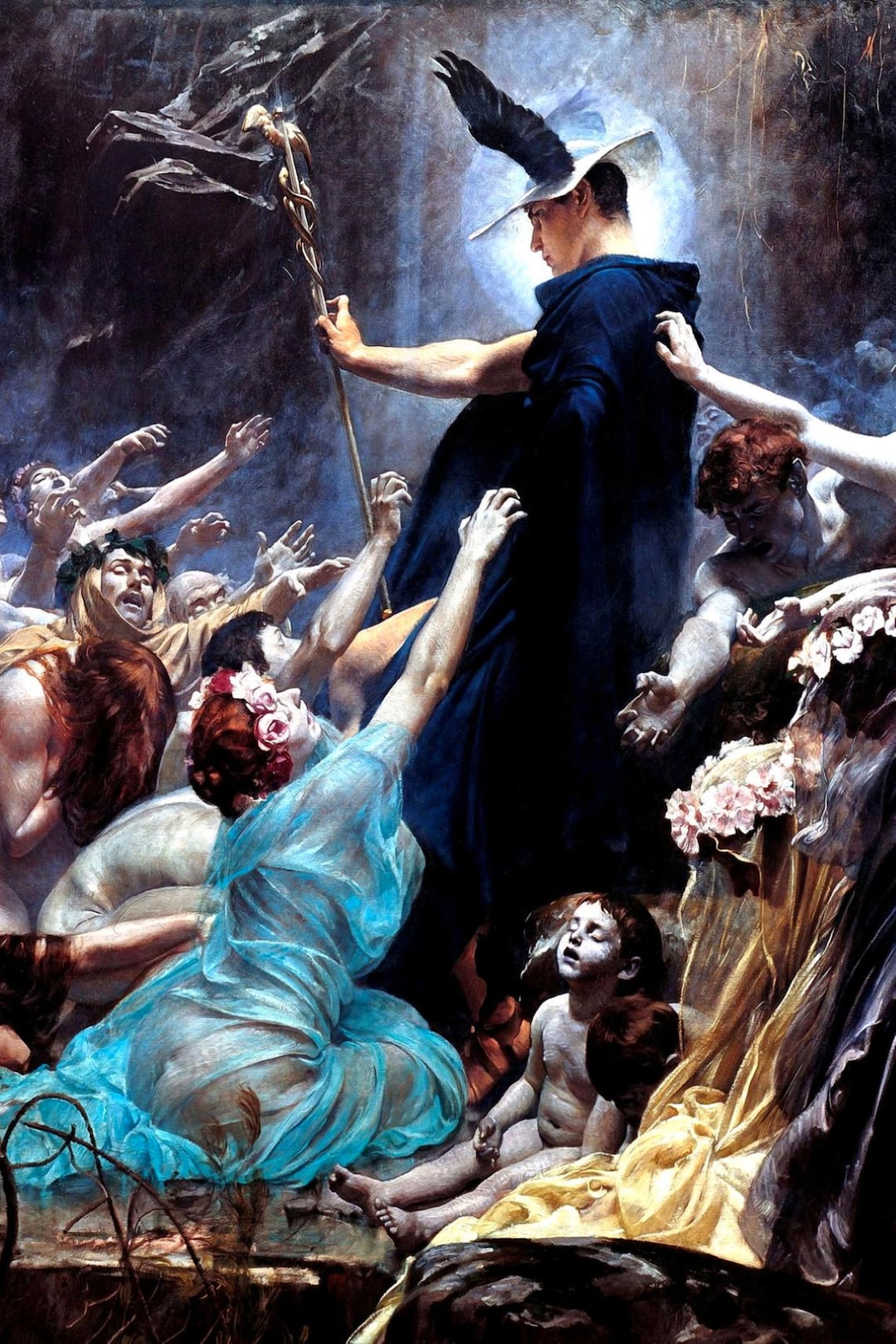 The Souls of Acheron by Adolf Hiremy Hirschl 1898 Print Poster - Etsy
