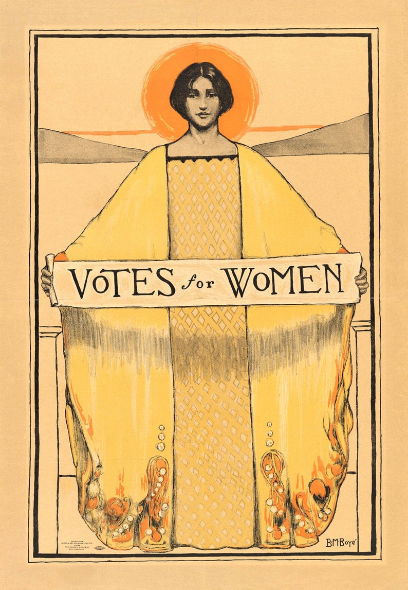 Votes for Women Suffrage Movement 1913 Print Poster - Etsy