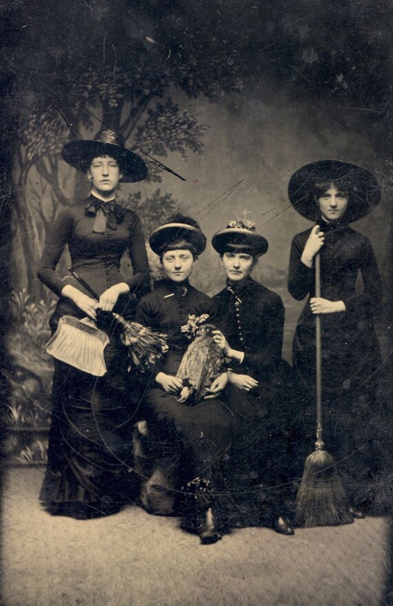 Victorian Witches Occult Wiccan witchy Women Print Poster - Etsy