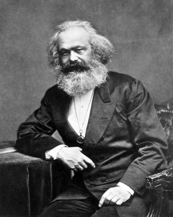 Karl Marx Portrait Print Poster - Etsy