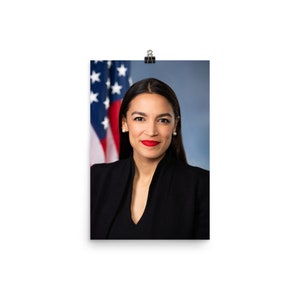 Rep Alexandria Ocasio Cortez AOC Official Portrait Print Poster - Etsy