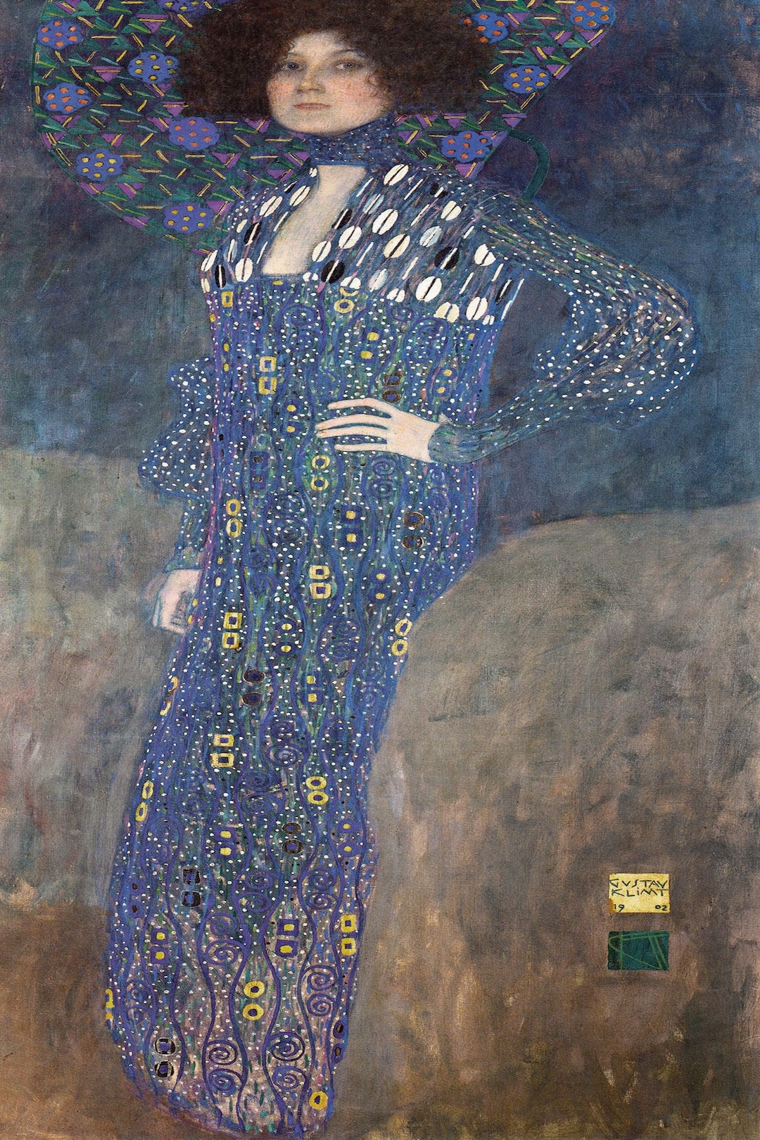 Gustav Klimt - Emilie Floge 1902 Print Poster - Etsy