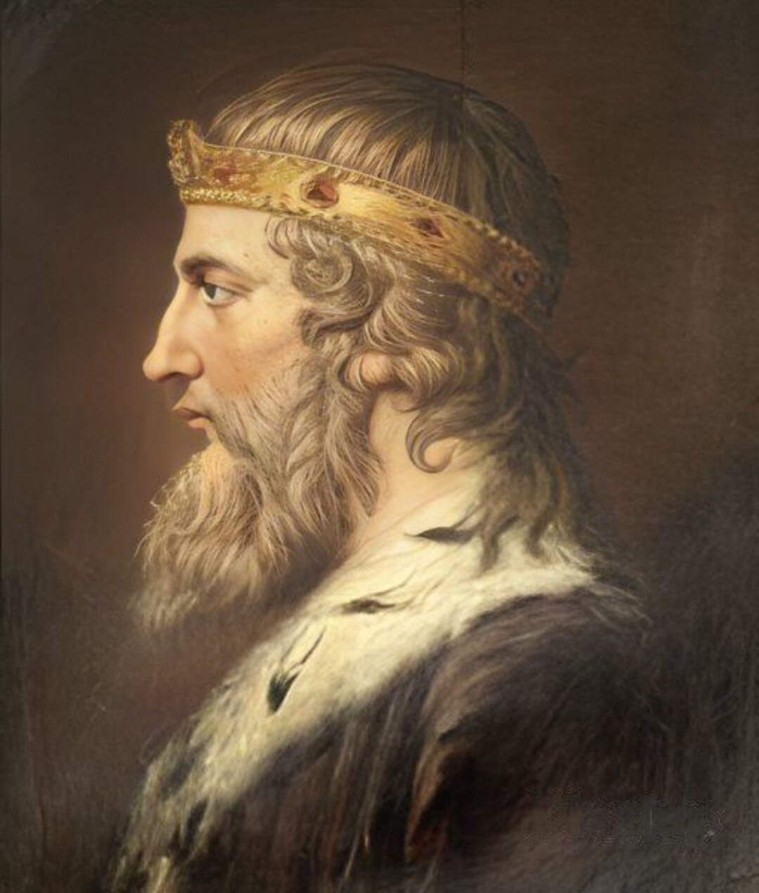 Alfred the Great Portrait Print Poster - Etsy