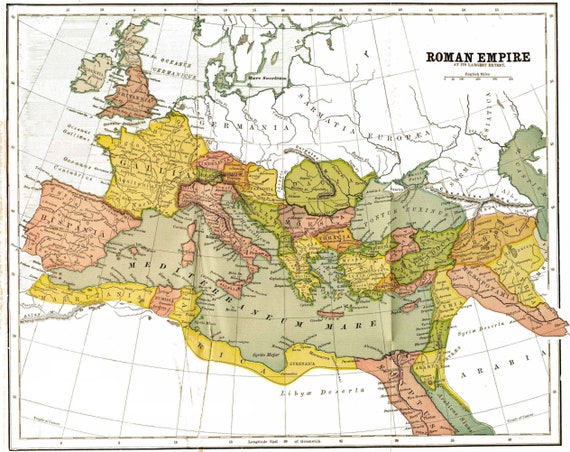 Roman Empire Map Modern Day